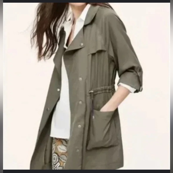 LOFT | Jackets & Coats | Loft Utility Jacket In Olive | Poshmark